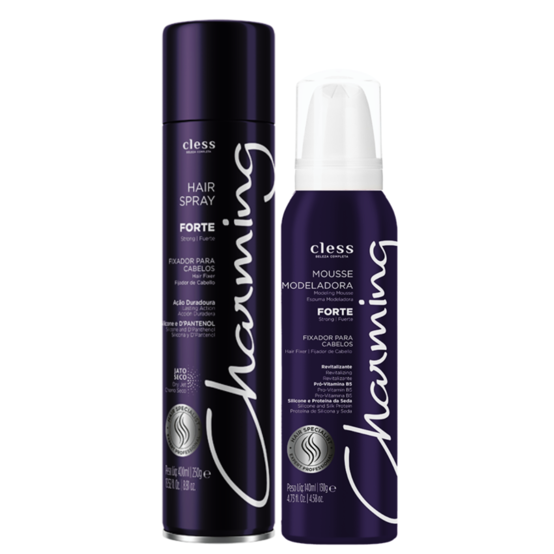 Cless Charming Forte Hair Spray 400ml + Mousse Modelador