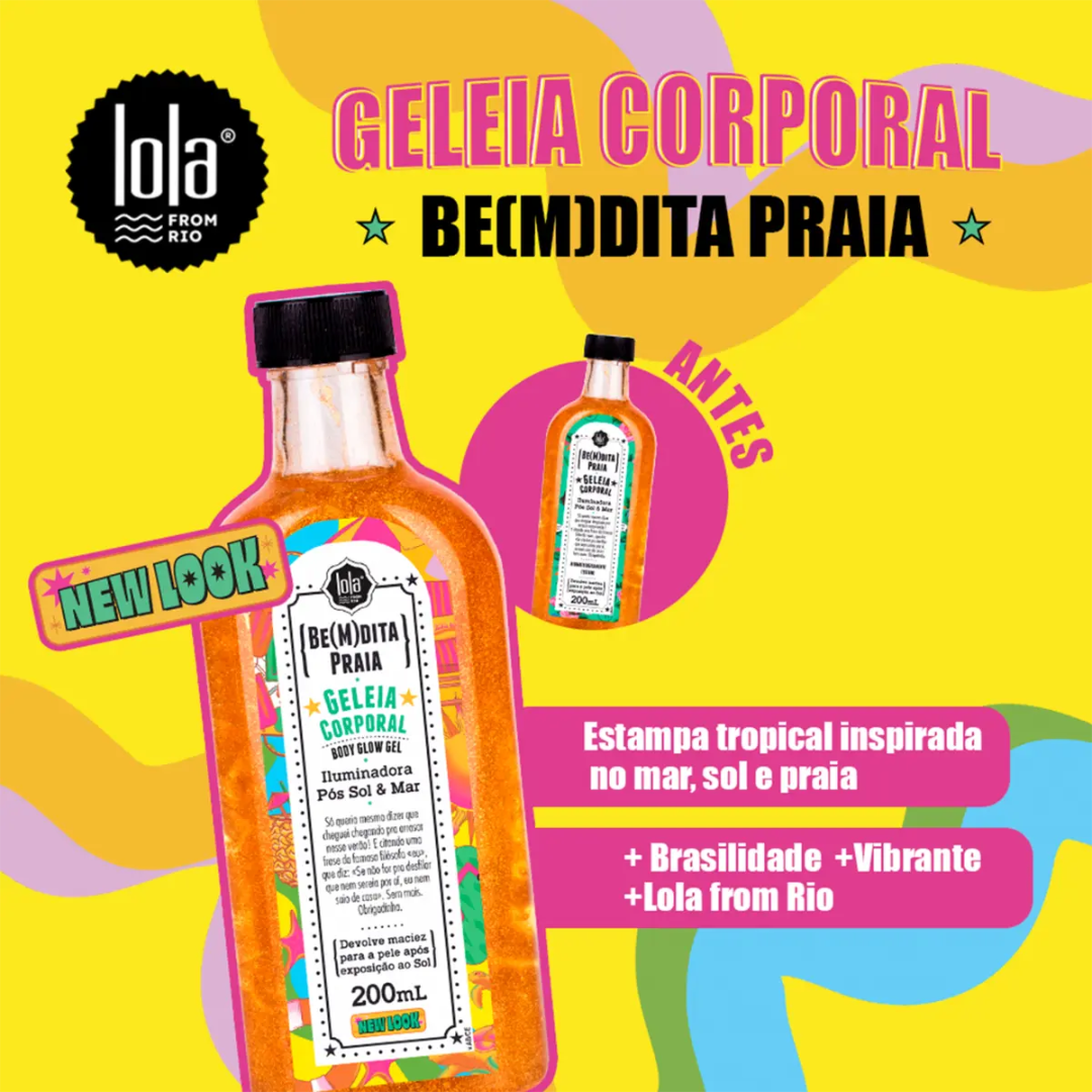 Lola Bemdita Praia Geléia Corporal Iluminadora 200g | ByLinda